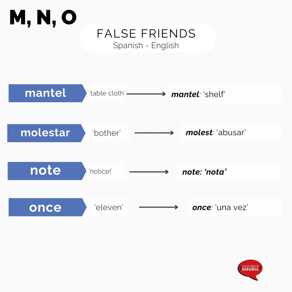The 44 Most Common False Friends in Spanish 🤦🏽‍♀️