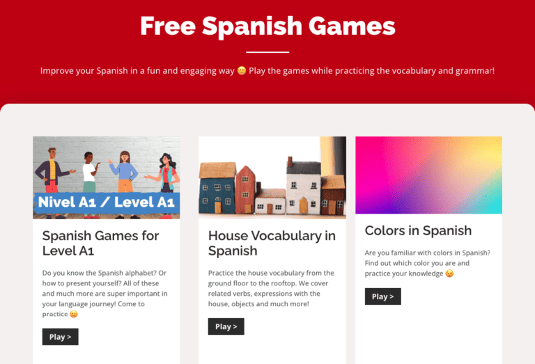 8 BEST Free Spanish Learning Games [new addition]
