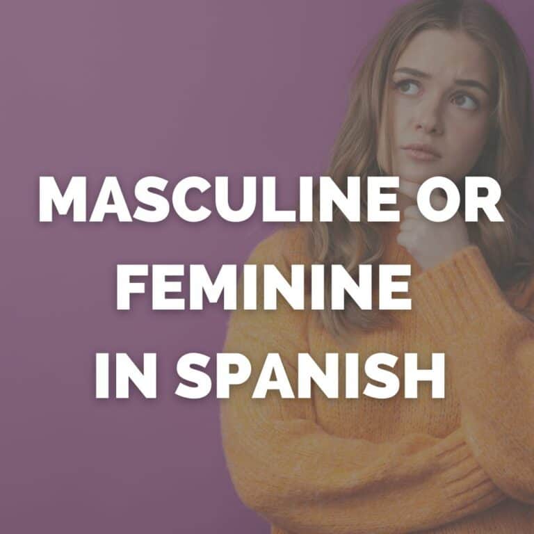 Spanish Lesson: Masculine and Feminine, Singular and Plural